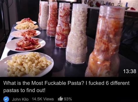 What Is The Most Fuckable Pasta I Fucked 6 Different Pastas To Find Out John Kilo 14 5K Views