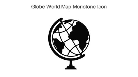 Globe World Map Monotone Icon In Powerpoint Pptx Png And Editable Eps Format Ppt Example