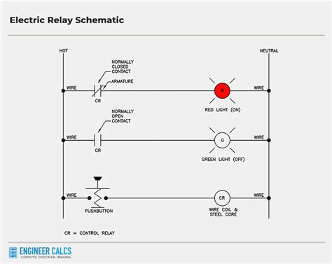 Electric Relay Control Schematic 8 Engineer Calcs