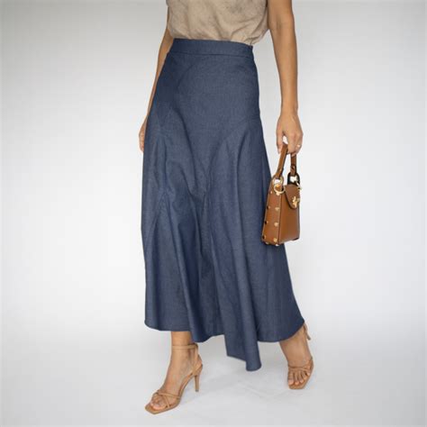 Falda Zafiro Denim Afrikana