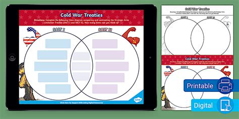 Eighth Grade Cold War Treaties Venn Diagram Worksheet
