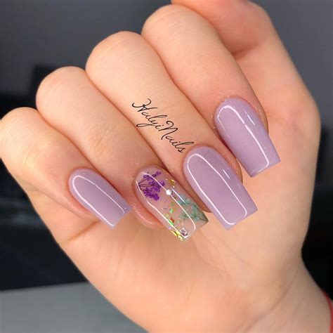 Halyi Nails On Instagram Lila Bebé Y Encapsulado En Dos Tonos De