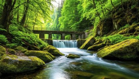 Mini Hydroelectric Plant Stock Illustration Illustration Of Energy