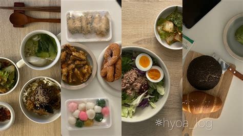 자취 Vlog 갈비찜 덮밥 비빔밥까지 한식 한 상🍲 차려먹고 시장 간식 다 털어오는 자취일상 뚜레쥬르 말차빵 굽네치킨 꽈배기 떡 순두부탕 Youtube