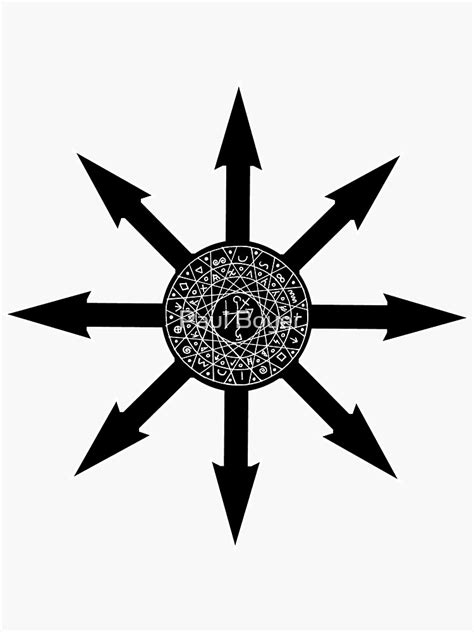 8 Pointed Chaos Star Chaos Magick Symbol Sticker For Sale By