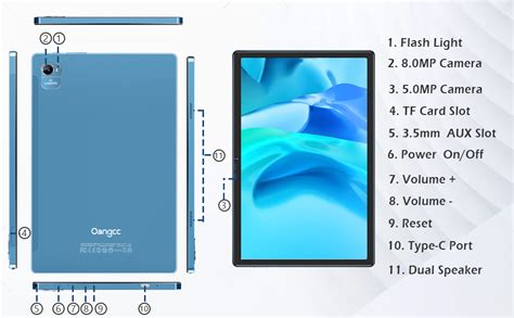 Oangcc 10 1 Android 11 Tablet 2 In 1 Tablet 4gb Ram 64gb