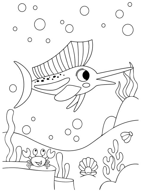 20 Sailfish Coloring Pages Free Printable Pdf And Online Coloring