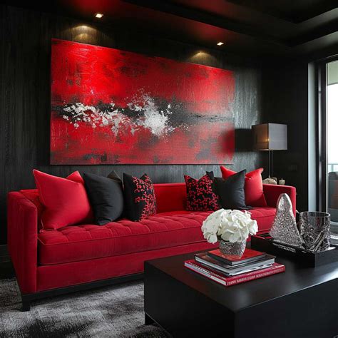 Perfect Black And Red Room Design Balance • 333k Inspiring Lifestyle Ideas