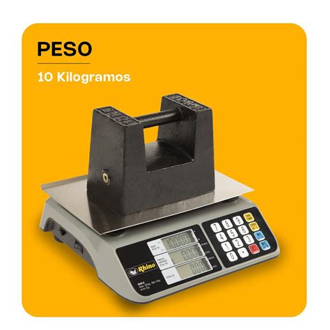 Pesa Patrón 20 Kg Rhinorhino Básculas Electrónicas Maquinaria