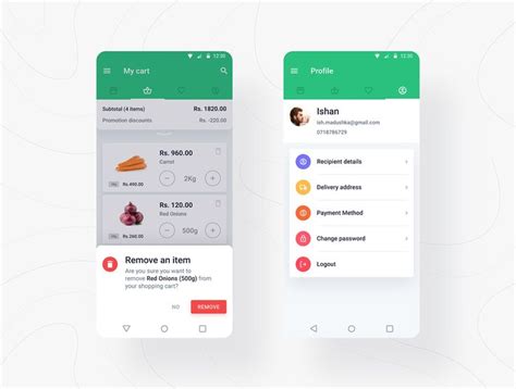 Grocery Shopping App Android Ui Paid Grocery Ad Shopping App