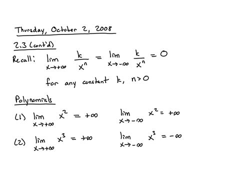Solved Problems On The Calculus L Handwritten Notes Math 121 Docsity