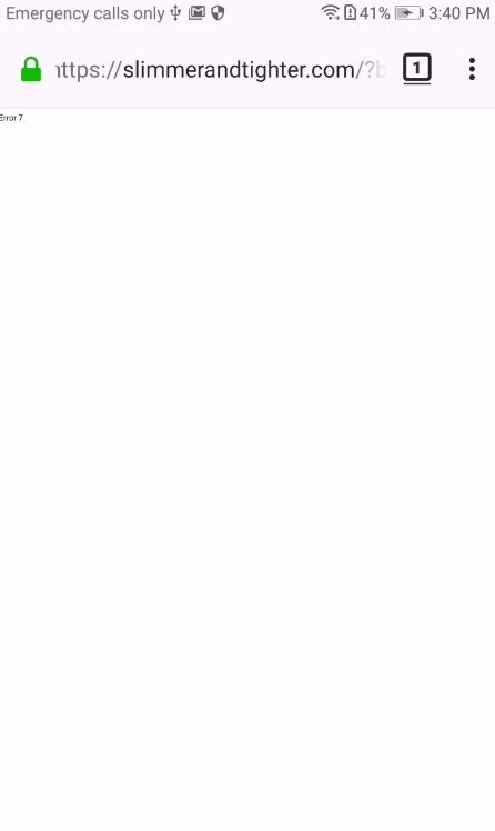 Slimmerandtighter Site Is Not Usable Issue Webcompat Web Bugs GitHub