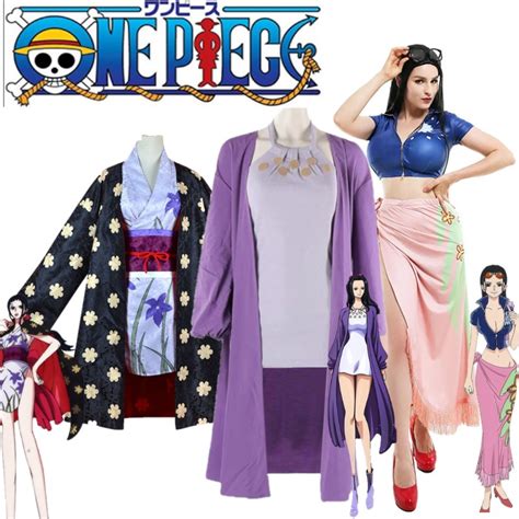 Anime One Piece Nico Robin Cosplay Costume Dress Outfit Halloween Party