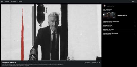 Masterclass David Lynchs Creativity And Film Lesson Online Review Cmuse