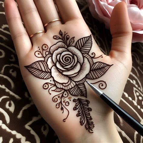 Basic Floral Mehndi Patterns Top Designs In 2024