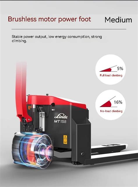 Linde Forklift 15 Tons Lead Acid Battery Electric Pallet Truck Mt15b
