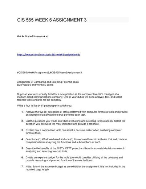 Cis 565 Week 6 Assignment 3