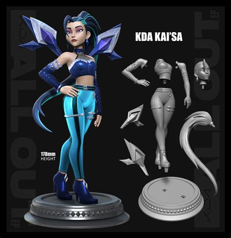 KDA KaiSa MẪU IN 3D