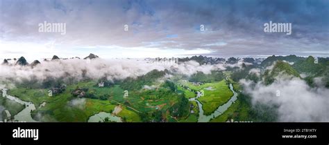 Aerial Landscape In Phong Nam Valley An Extreme Scenery Landscape At