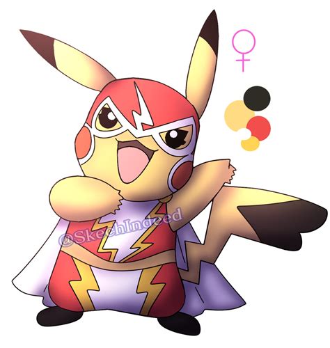 Commission Pikachu Libre Shazam Custom By Skechindeed On Deviantart