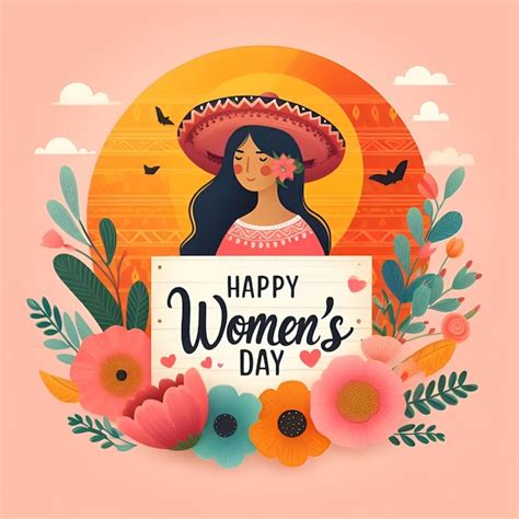 Premium Photo Happy Women Day Greeting Card