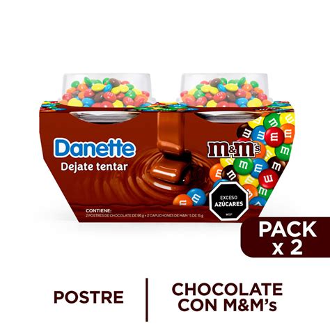 Postre Danette Chocolate Mandm 2 U 220 G