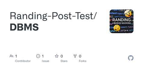 dbms posttest 1 md at main · randing post test dbms · github