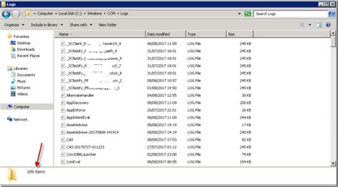 sccm configmgr clean old client logs that contain scnotify and scclient