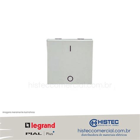 Interruptor Bipolar Simples 25a Branco Pial Plus 612016bc Histec