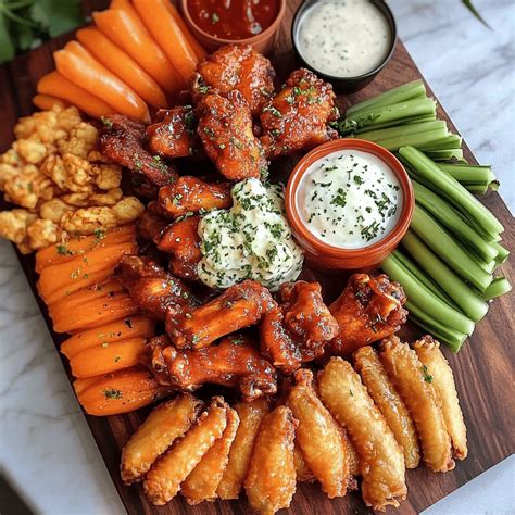 Chicken Wings Snack Board