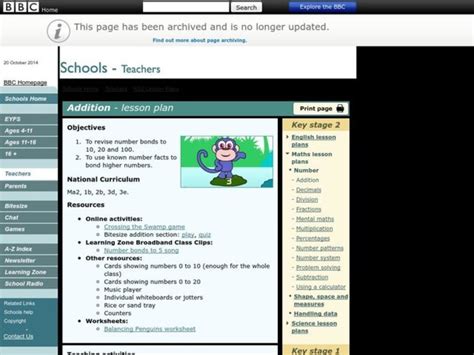 Addition Lesson Plan For 1st 3rd Grade Lesson Planet