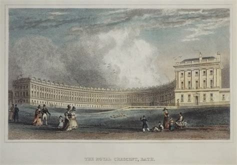 Antique Prints Of Bath Royal Crescent