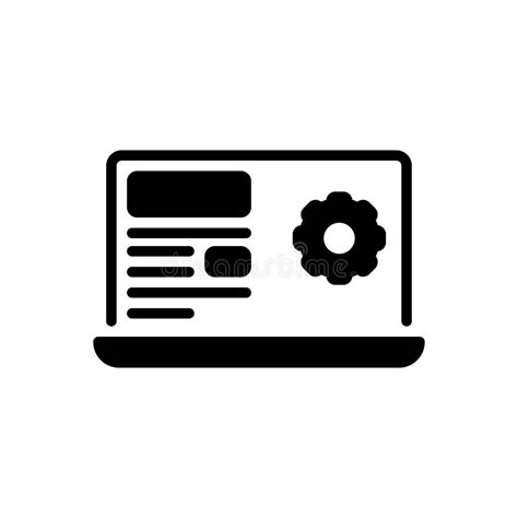 Black Solid Icon For Development Evolution And Progress Stock