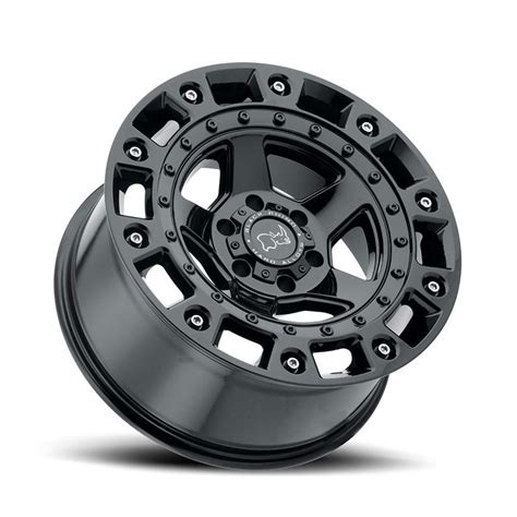 Rin Black Rhino 17x95 6 Huecos Manzana 139 Modelo Cinco Gloss Black