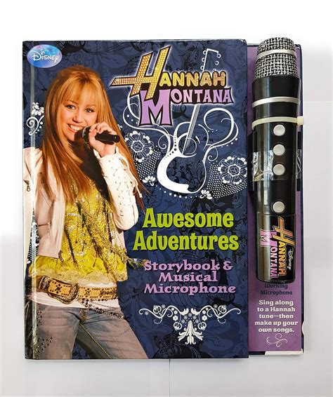 Hannah Montana Awesome Adventures Storybook With Musical Microphone