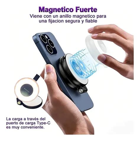 Doubem Luz Magnética Para Selfie Lámpara De Selfie Led Recargable