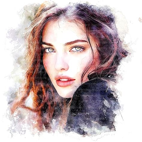 11 Sensual Woman Face Clipart Face Clipart Printable Watercolor