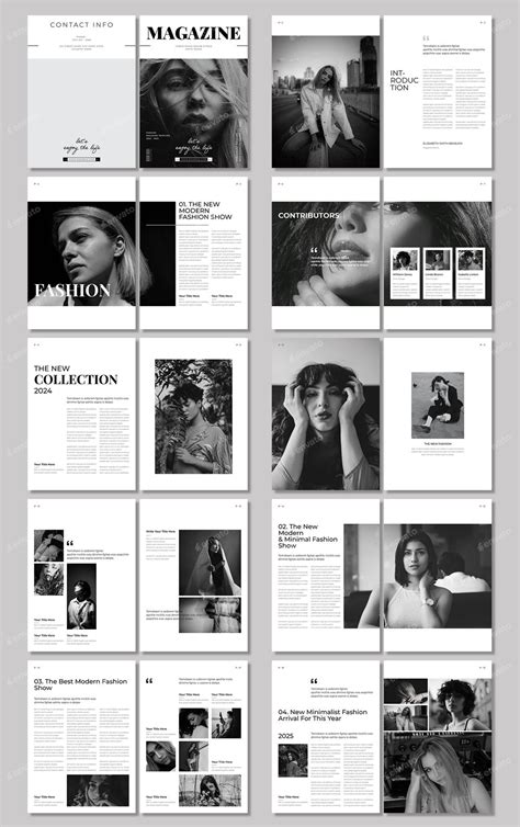 The Fashion Magazine Template For Adobe Indesign Indd Is A Modern And Professional Design