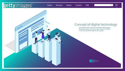 Concept Of Digital Technologygrowing Business Infographics Template