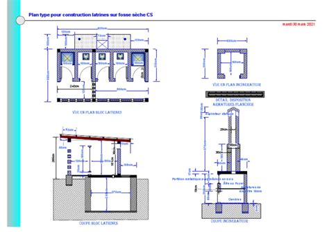 Plan Type Latrines Cs Nk Et Incinérateur Pdf