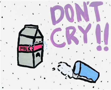 Spilled Milk Art Print Etsy