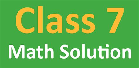 Math Solution Class 7 Android App