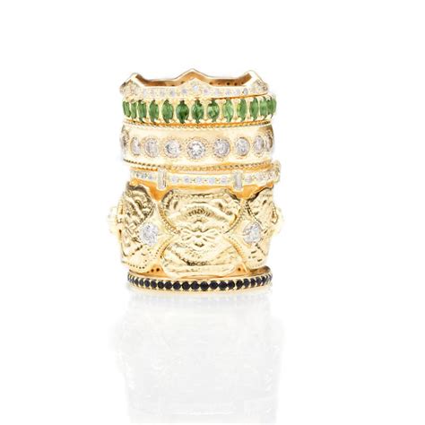 Blue Green Tourmaline Stack Ring Cindi Earl