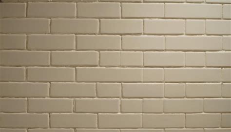 Premium Photo White Ceramic Brick Tile For Background Wall Design