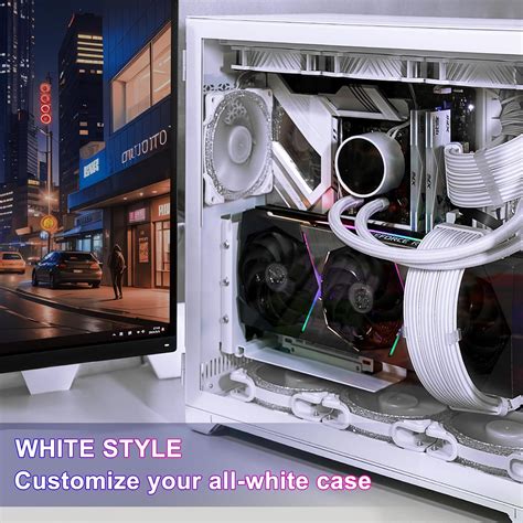 White Argb 24pin Power Extension Cable Motherboard 5v 3pin