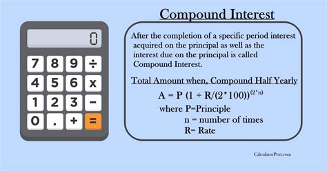Total Amount Compound Half Yearly Calculator Definition Formula Calculatorport