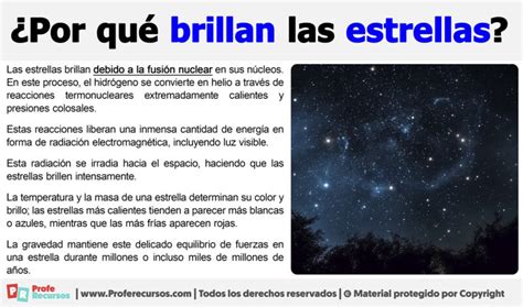 ¿por Qué Brillan Las Estrellas ¡te Lo Explicamos