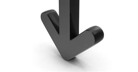 Down Arrow Web Icon 3d Incl Down And Black Envato Elements