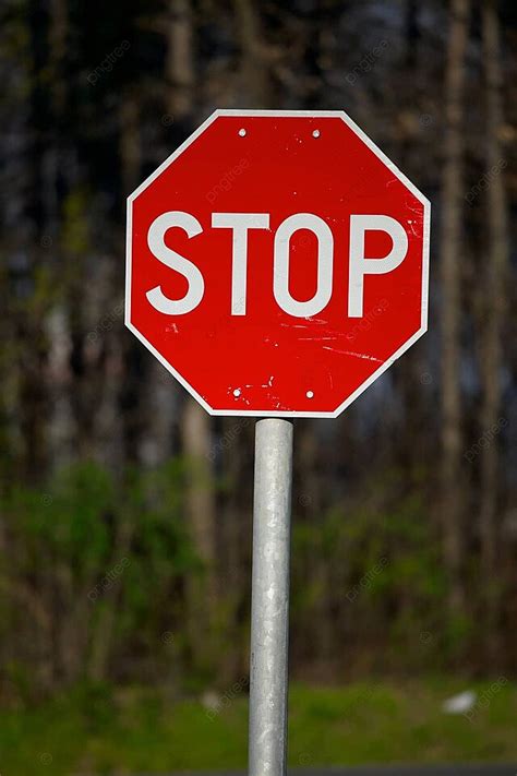 Stop Sign Junction Stop Woods Photo Background And Picture For Free