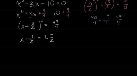 How To Solve Quadratic Equations By Completing The Square With Fractions Tessshebaylo